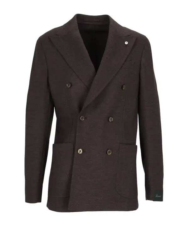 LUBIAM Double-breasted Blazer - Black
