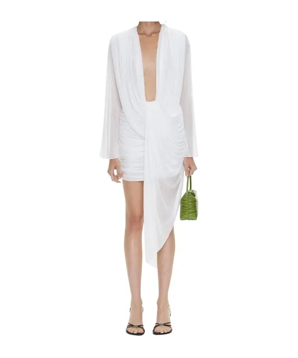 Christopher Esber Pleated Long-sleeved Dress