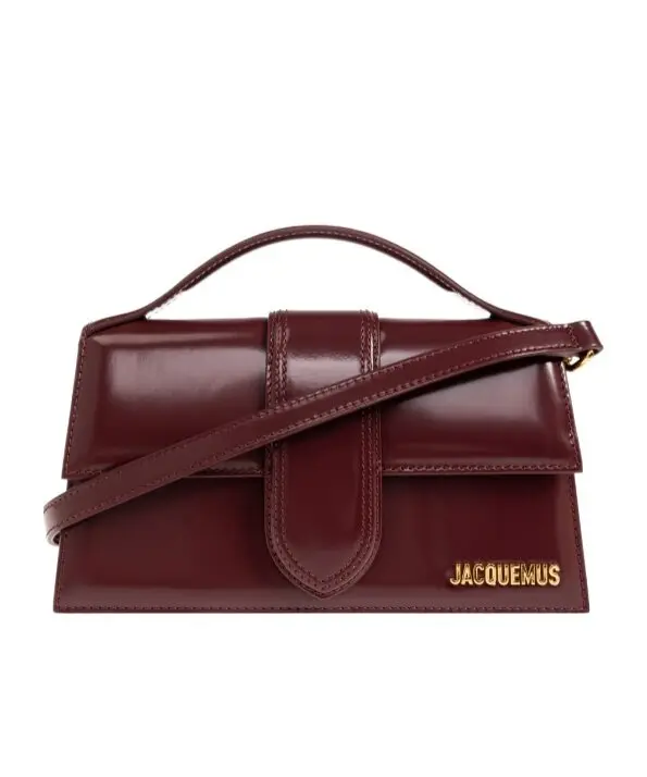 Jacquemus Logo Shoulder Bag - Wine Red