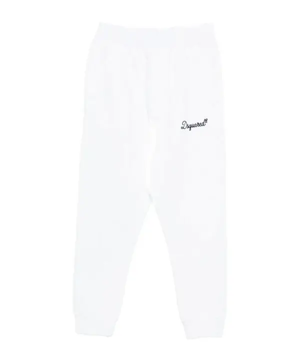 Dsquared2 Logo Embroidered Sweatpants - White