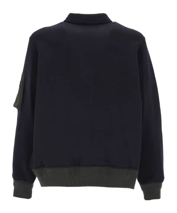 Sacai Terry Zip Polo Shirt