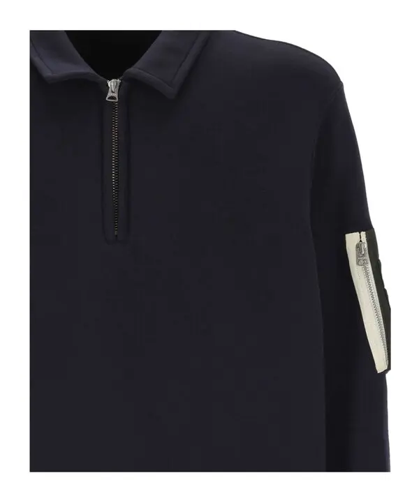 Sacai Terry Zip Polo Shirt