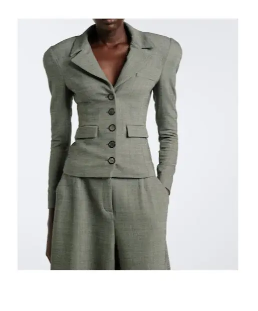 Magda Butrym Herringbone Wool-blend Jacket