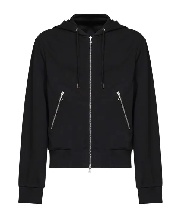 Dries Van Noten Long Sleeve Zip-up Hooded Sweatshirt