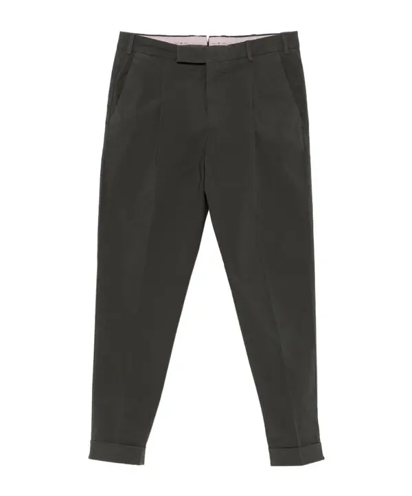 PT TORINO Casual Trousers With Belt Loops - Black