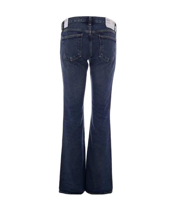 AGOLDE Low-rise Flare Jeans - Black