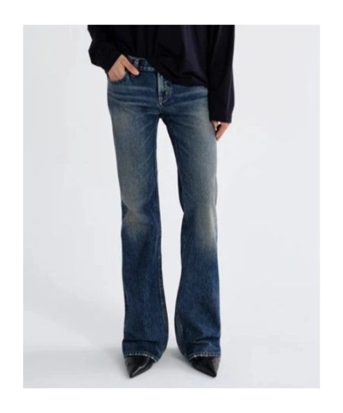AGOLDE Low-rise Flare Jeans - Black