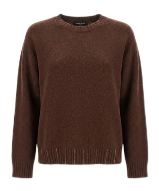 Fabiana Filippi Long-sleeved Crewneck Jumper - Red