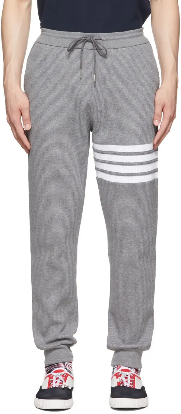 Thom Browne 4-bar Drawstring Jogger Pants