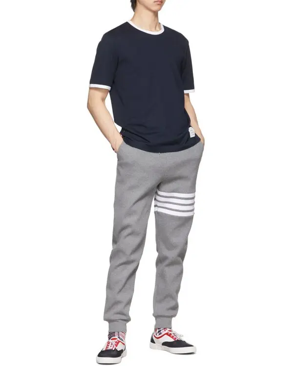 Thom Browne 4-bar Drawstring Jogger Pants