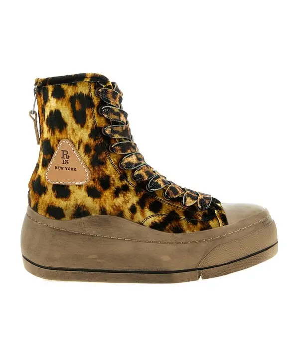 R13 Extended Kurt' Sneakers - Yellow