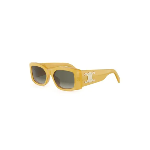 Celine Full Frame Rectangle Sunglasses - Green