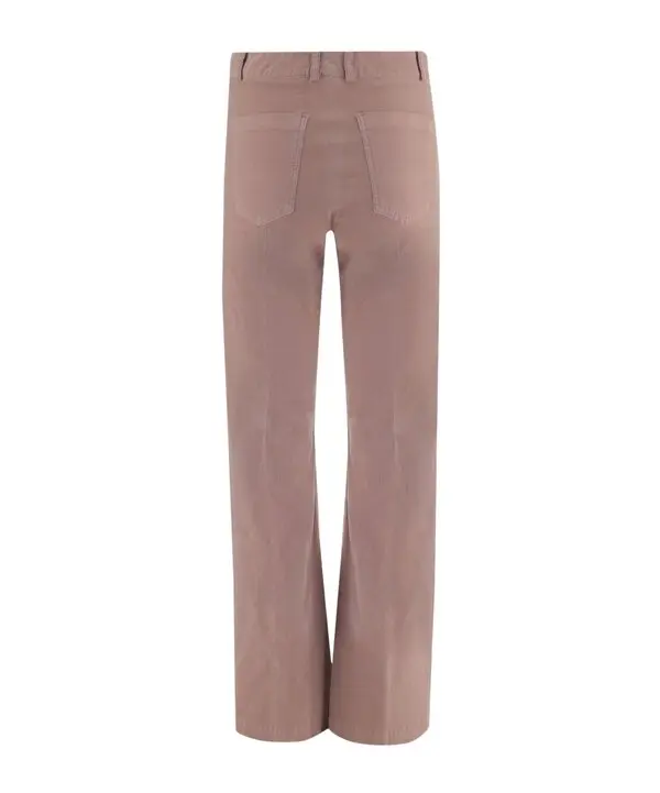 QL2 QUELLEDUE Trousers With Belt Loops - Brown