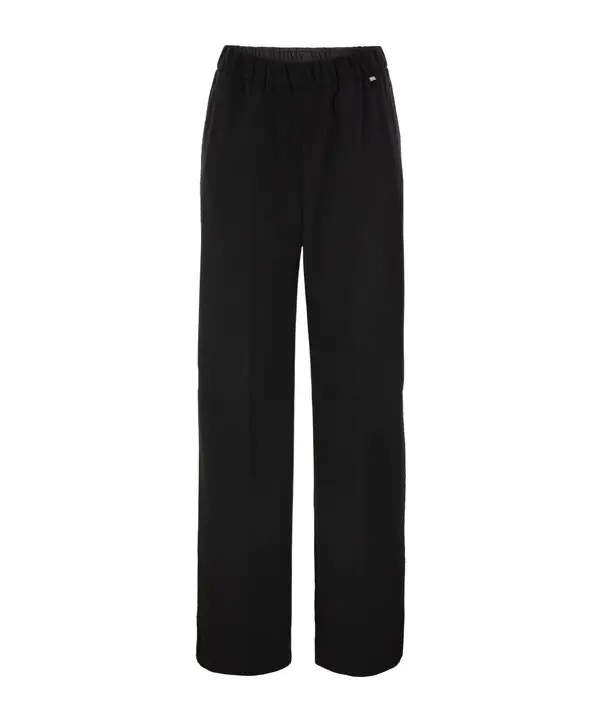 Herno Wide-leg Casual Trousers - Black