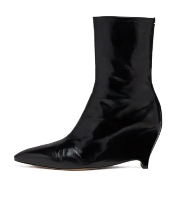 MAISON MARGIELA Sculptural Wedge Heel Ankle Boots
