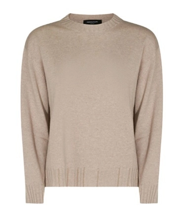 Fabiana Filippi Long-sleeved Crewneck Jumper - Nude