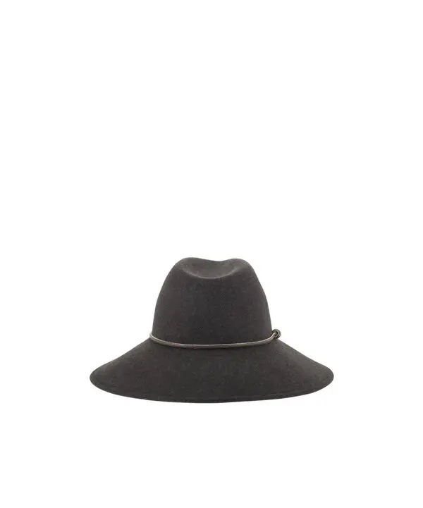 Peserico Wide-brim Hat With Beaded Embellishment