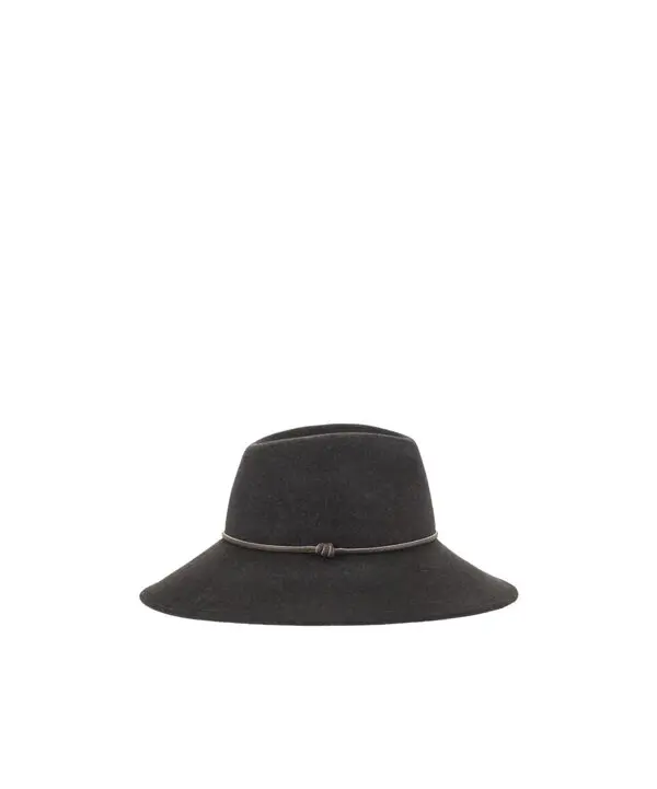 Peserico Wide-brim Hat With Beaded Embellishment