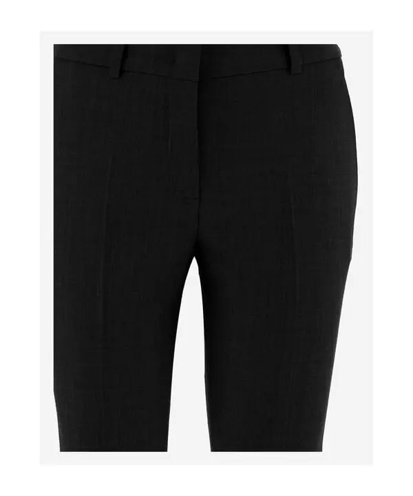 QL2 QUELLEDUE Tailored Trousers With Belt Loops And Cuffed Hems