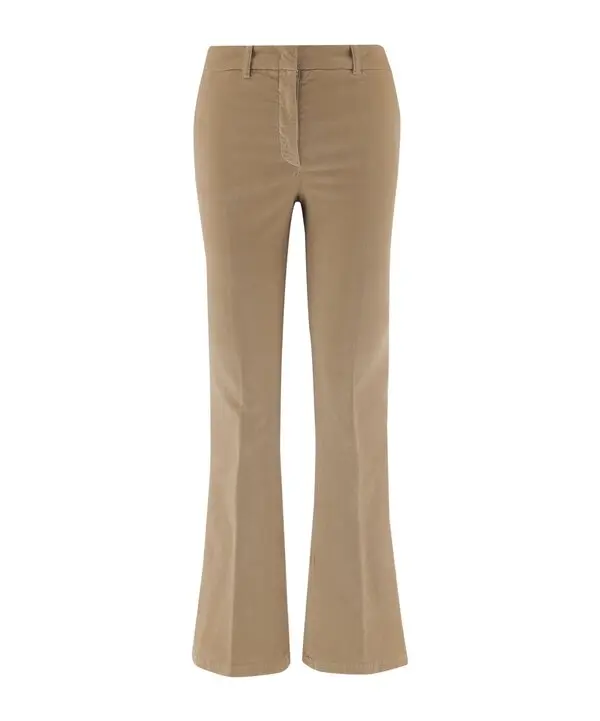 QL2 QUELLEDUE Matisse Stretch Velvet Pants - Brown