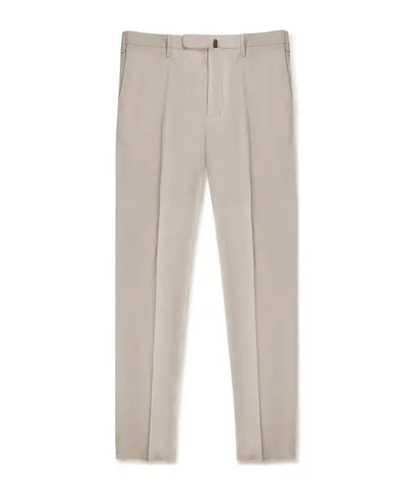 Incotex Slim Fit Doeskin Trousers - Dark Beige