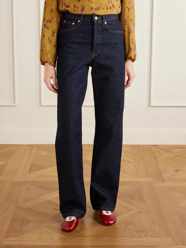 Dries Van Noten Belt-loop Wide-leg Jeans