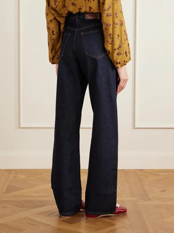 Dries Van Noten Belt-loop Wide-leg Jeans