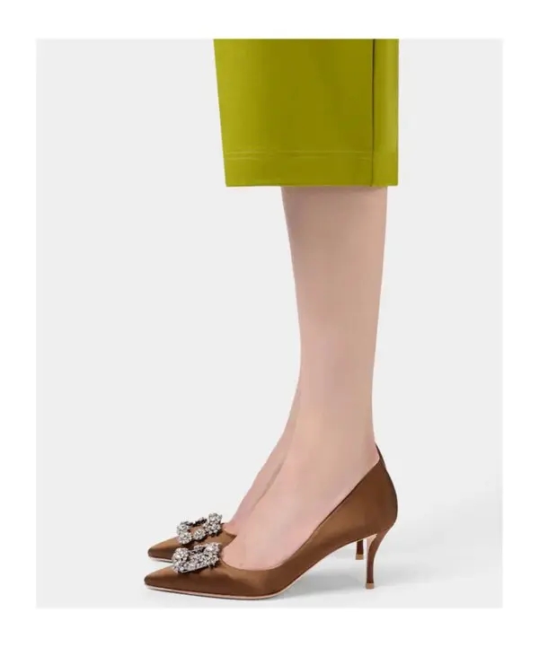 ROGER VIVIER Efflorescence Satin Pumps
