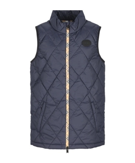 Burberry High-neck Vest - Navy