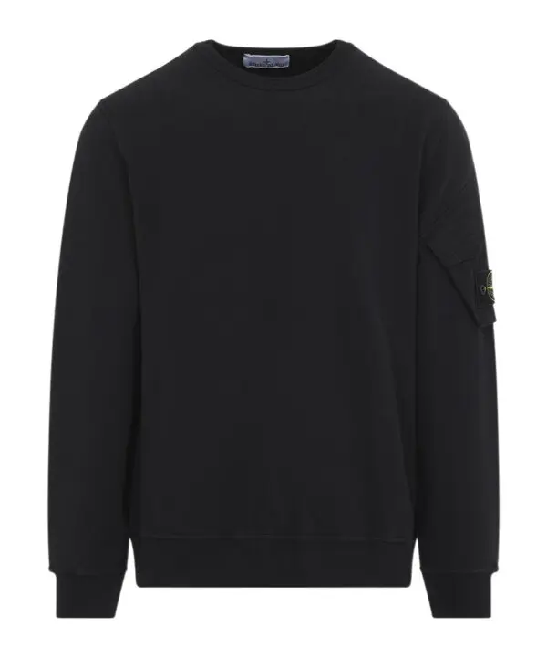 Stone Island Crewneck Sweatshirt With Detachable Logo