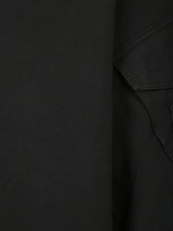 Stone Island Crewneck Sweatshirt With Detachable Logo Patch - Black