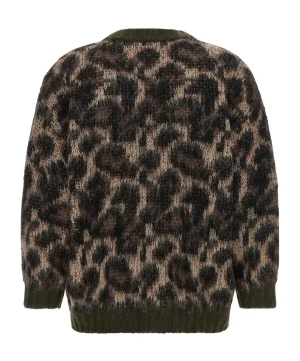 R13 Animal Print Cardigan