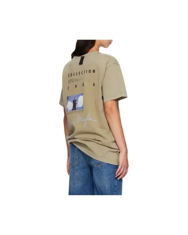 MUGLER Oversized Back-print T-shirts