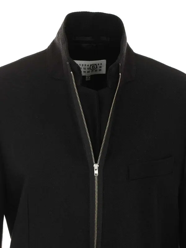 MAISON MARGIELA Zip-front Flannel Blazer