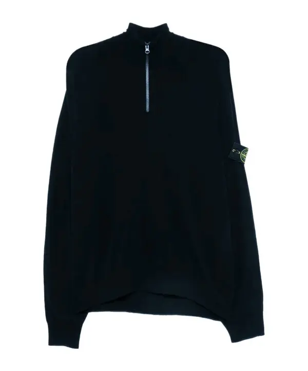 Stone Island Long-sleeve Zip-up Knit Top
