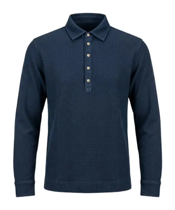 Massimo Alba Long-sleeve Polo Shirt - Blue
