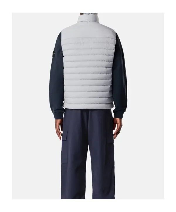 Stone Island Down Vestwithanti-drop Finish