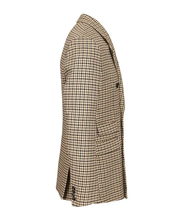 Emporio Armani Double-breasted Blazer Artan Check Motif