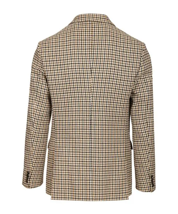 Emporio Armani Double-breasted Blazer Artan Check Motif