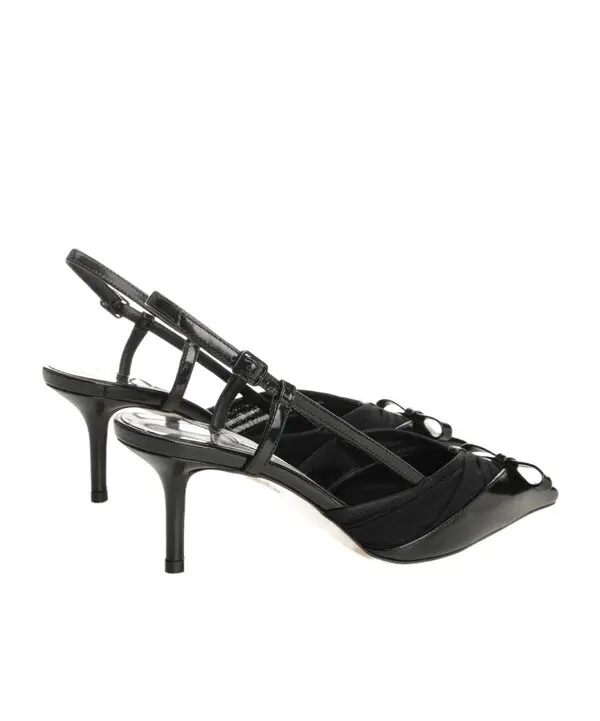 JIMMY CHOO Afia Pumps With Tulle Bow Detail