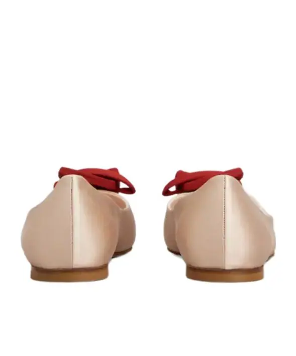 ROGER VIVIER Rose Vivier Ballerinas In Satin