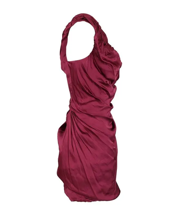 VIVIENNE WESTWOOD Twisted Ginnie Mini Dress - Wine Red