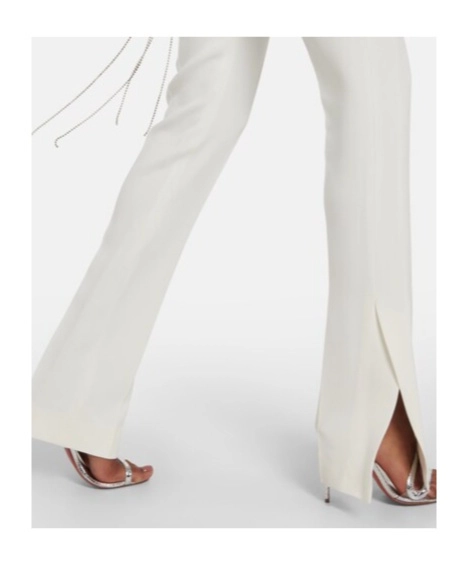 David Koma Feather-trimmed Cady Jumpsuit