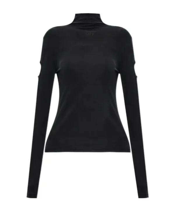 Off-White Long-sleeve High-neck T-shirt - Black