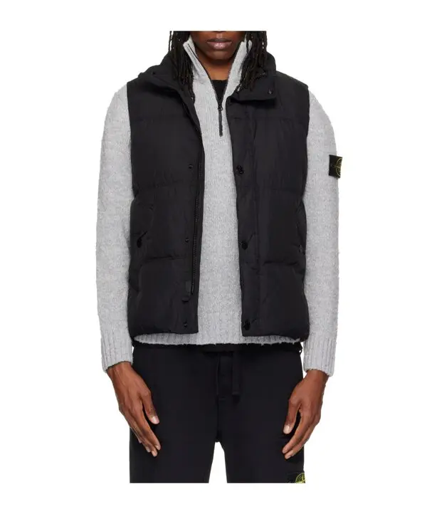 Stone Island Quilted Padded Vest - Black