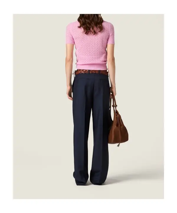 Miu Miu Cashmere And Silk Polo Shirt