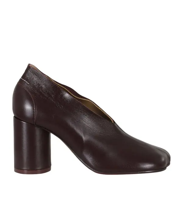 MAISON MARGIELA Nappa Leather Anatomic Court Shoes - Purple