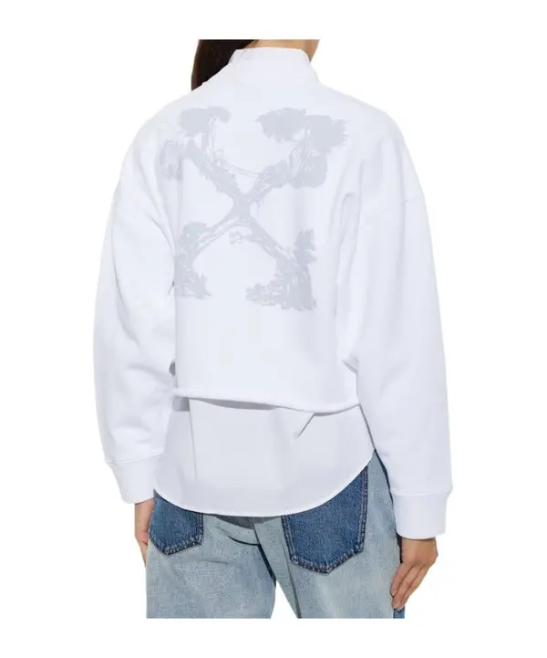 Off-White Cropped Sweatshirt