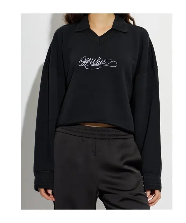 Off-White Long-sleeve Polo Shirt