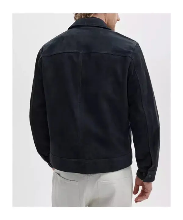 Rag & Bone Suede Trucker Jacket
